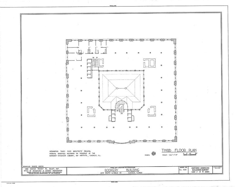 The Rookery Drawings - Chicago (1) - WikiArquitectura